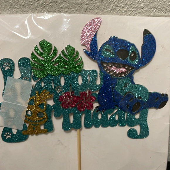 Party Supplies | Stitch Birthday Cake Topper For Stitch Birthday Party ...
